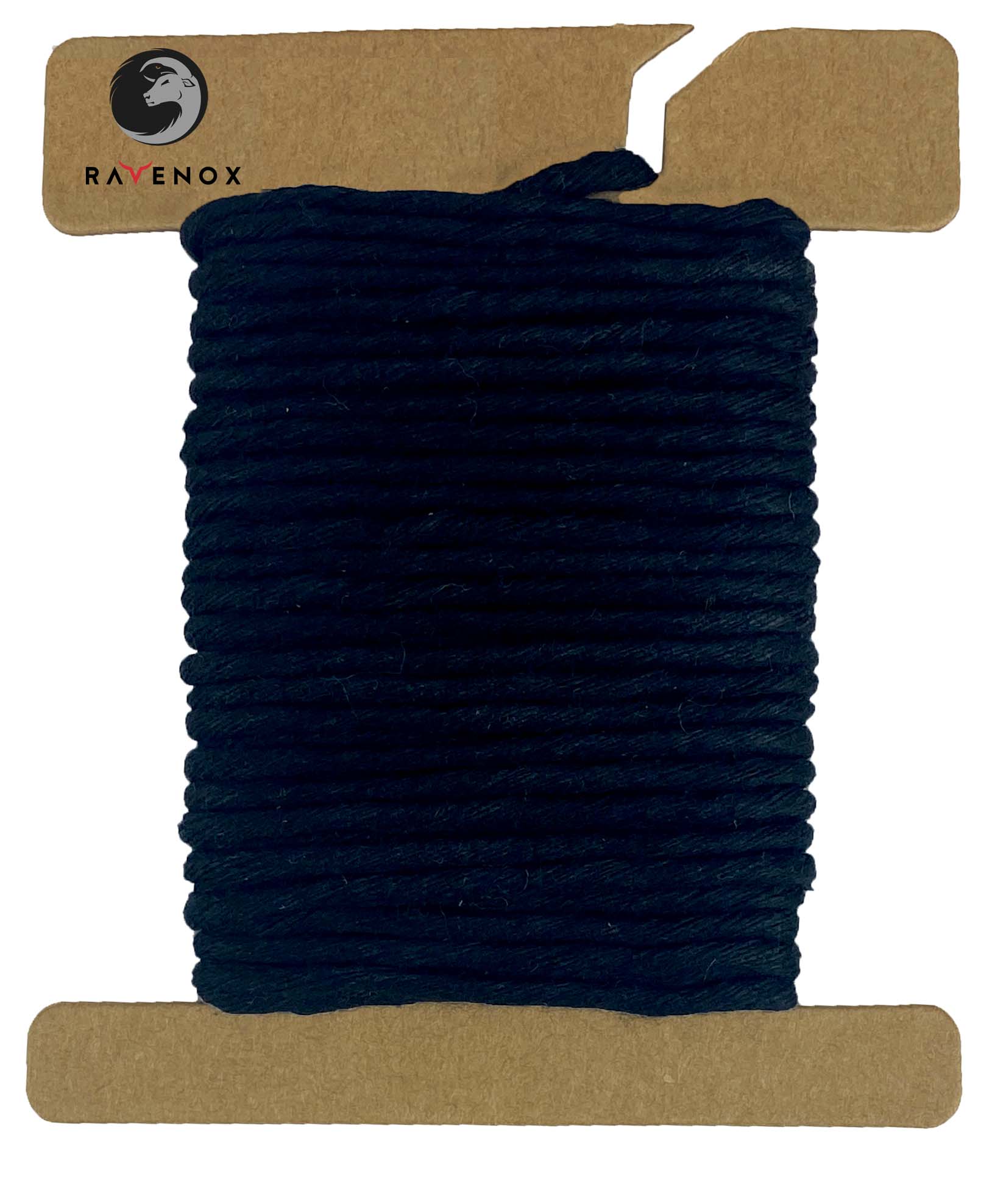 2mm & 3mm Single Strand Black Cotton Macrame Cord – Ravenox