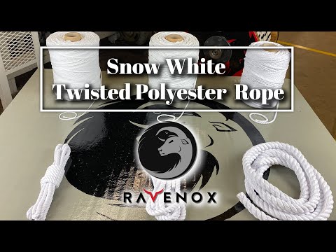 Ravenox White Twisted Polyester Ropes | For Sailing and Boating