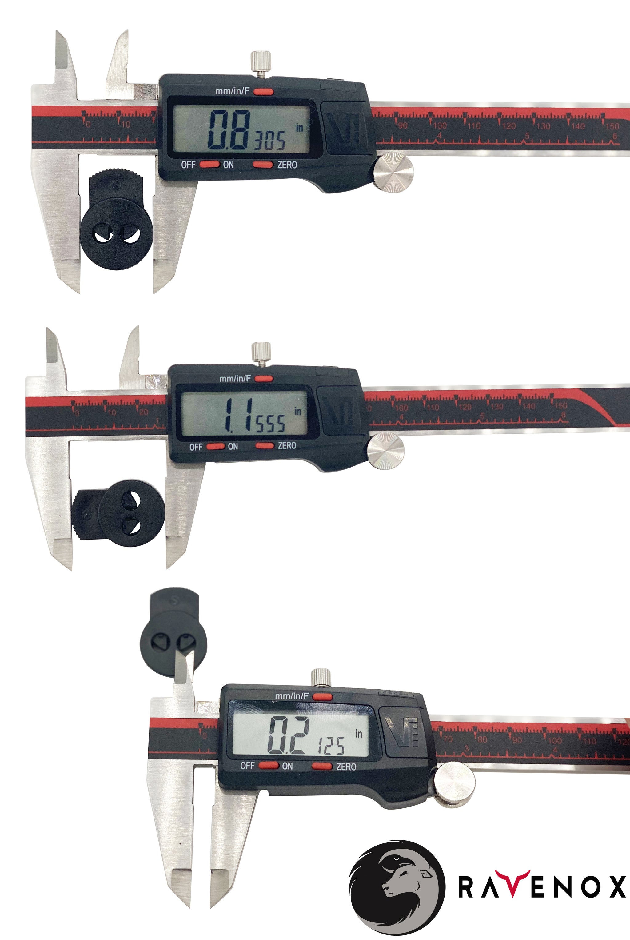 Ravenox Dual Hole Circle Cord Locks | Paracord Cordage Toggles