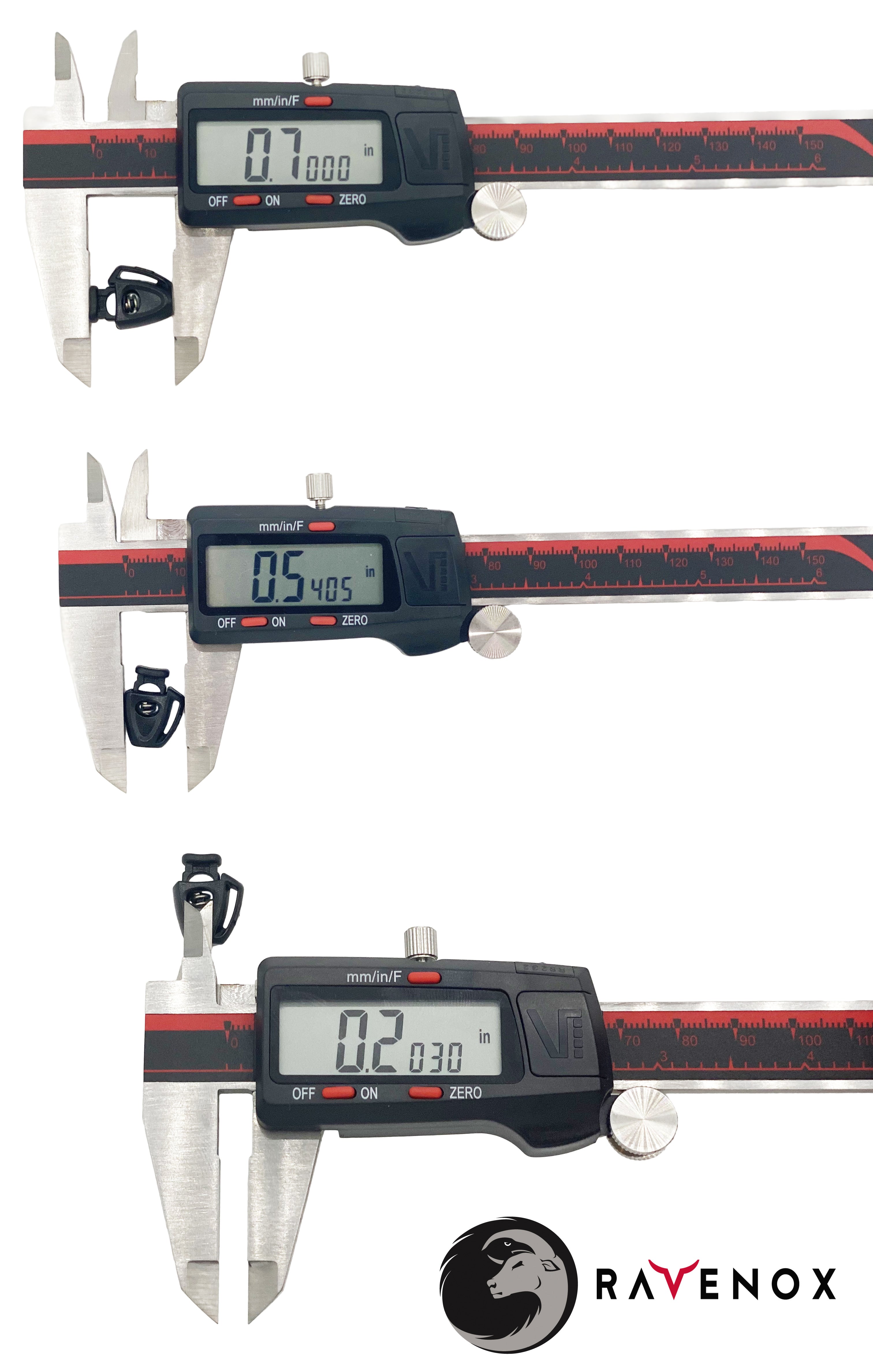 Ravenox Micro ECL Cord Locks | Aero Shaped Toggles for Paracord