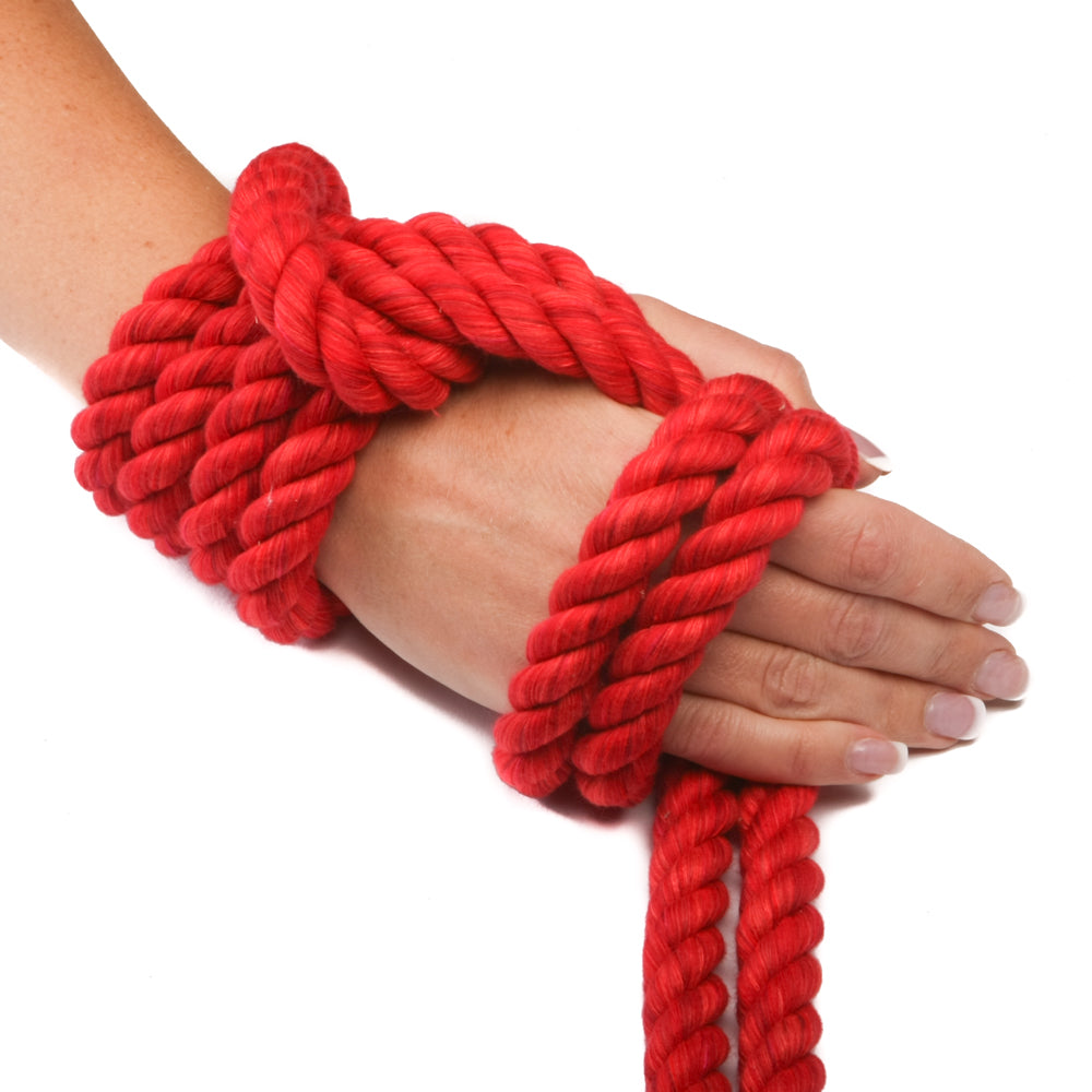Ravenox Red Twisted Cotton Rope | Soft Cords for Arts & Crafts