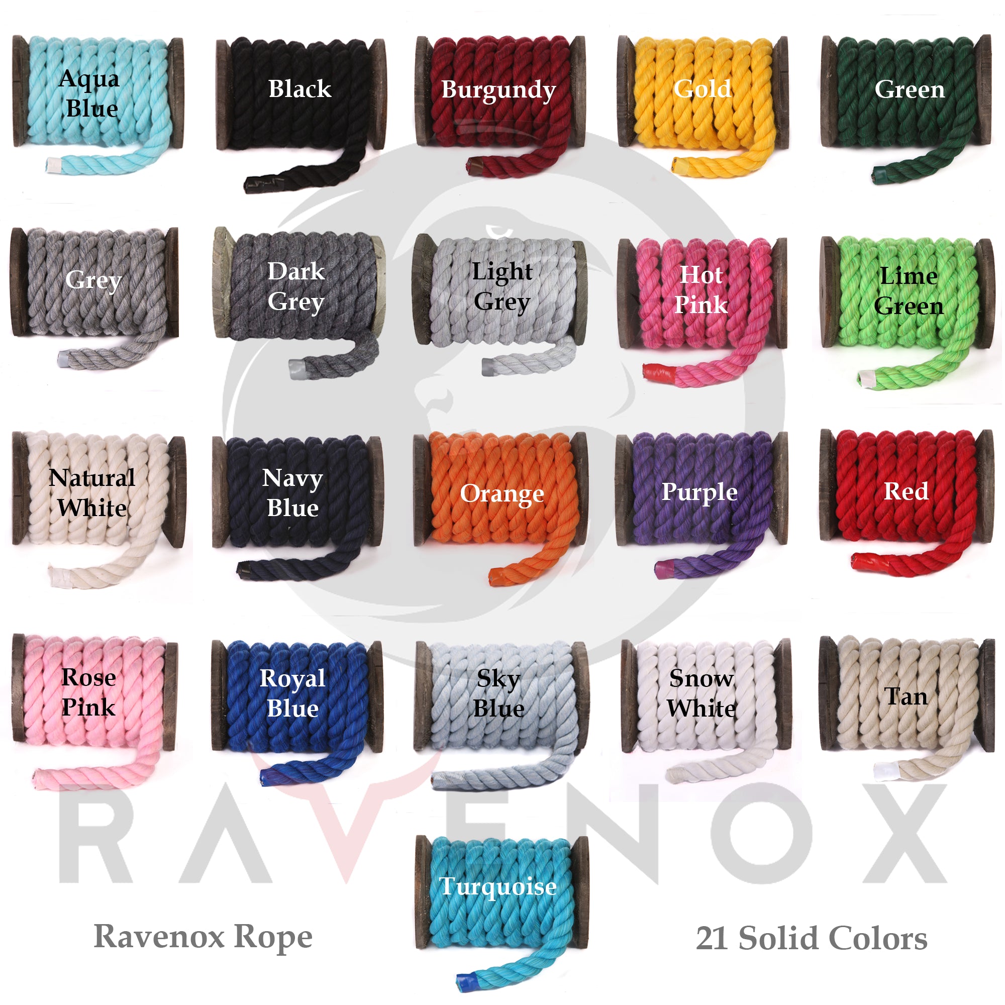 Ravenox Patriotic American Cotton Rope | Red, White & Blue Rope