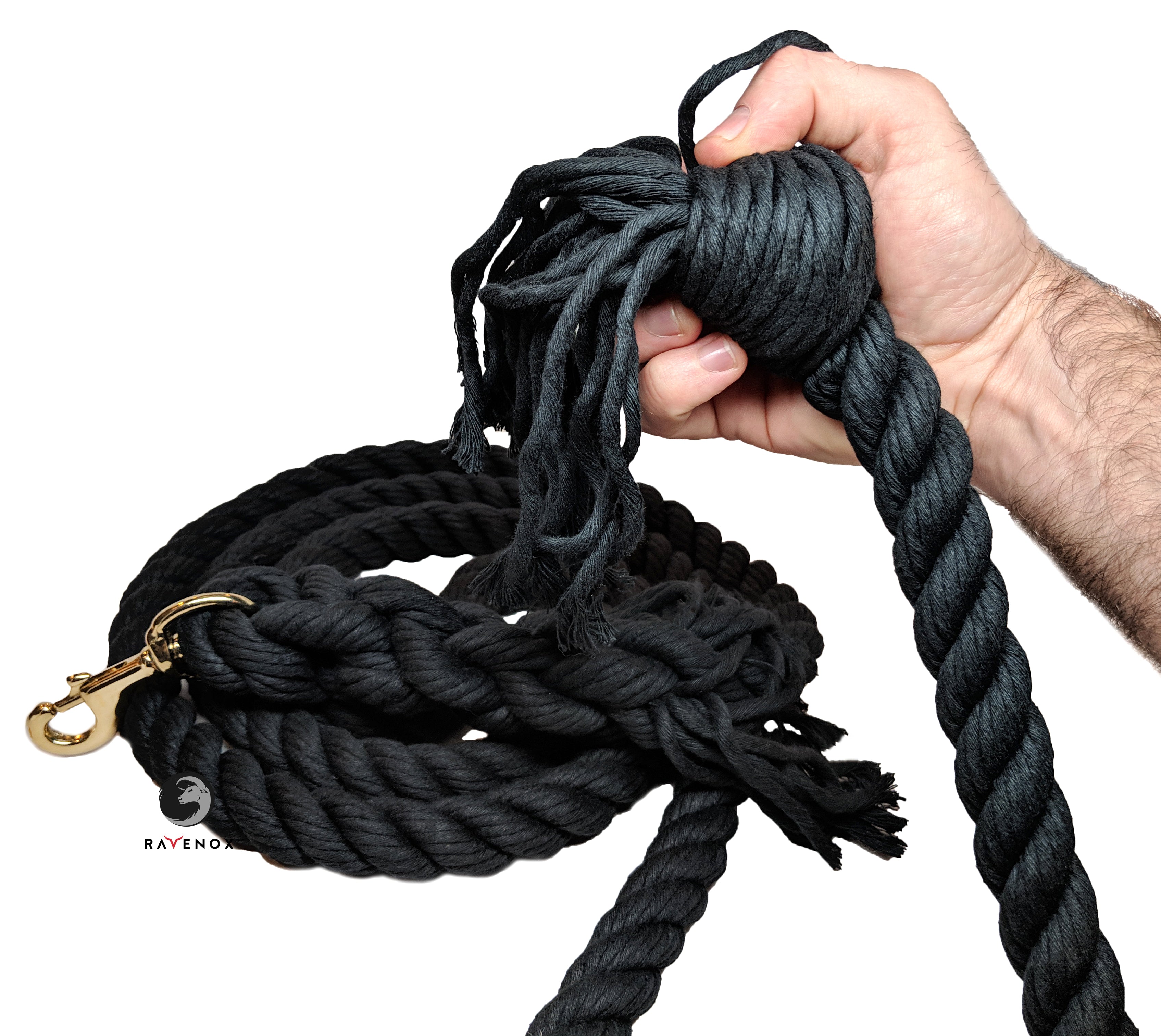 Ravenox Horse Tack Horse Leads | 1-Inch Soft Cotton Rope