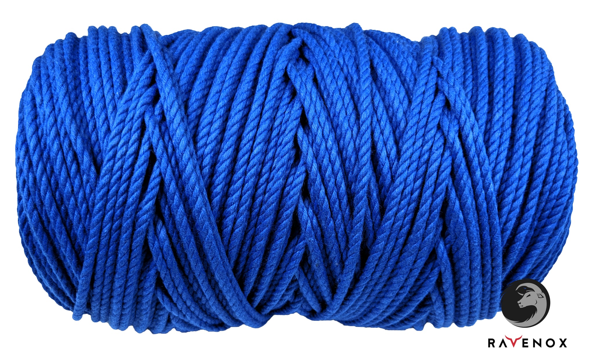 Royal Blue Twisted Cotton Rope | Ravenox Cordage for Every Use