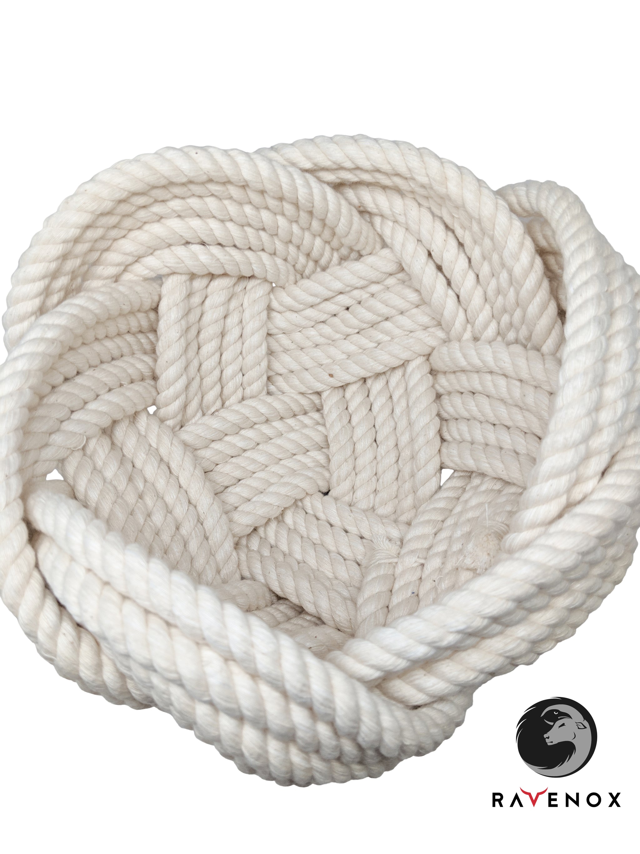 Ravenox Rustic Nautical Table Bowls | Twisted Cotton Rope Bowl