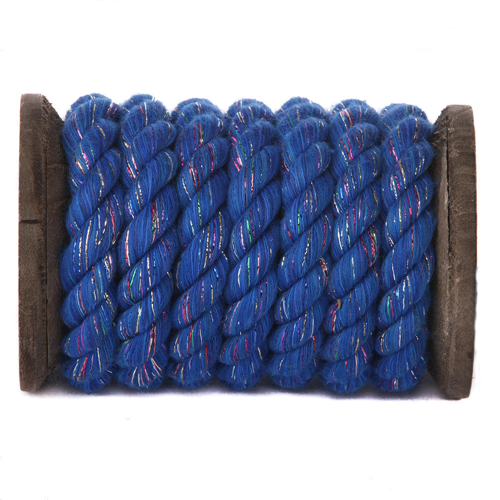 Royal Blue Glitter Cotton Rope | Twisted Cordage that Sparkles – Ravenox