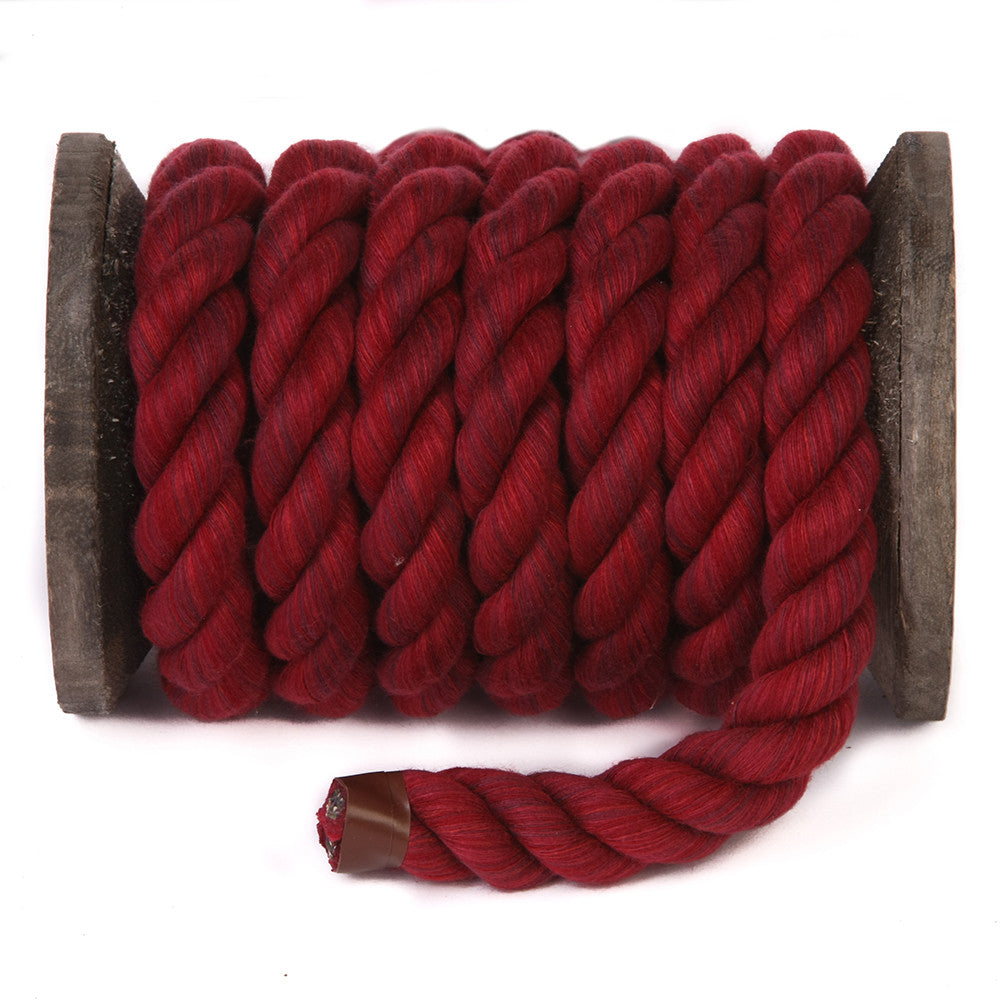 Ravenox Burgundy Twisted Cotton Rope | Colored Rope, Low Prices