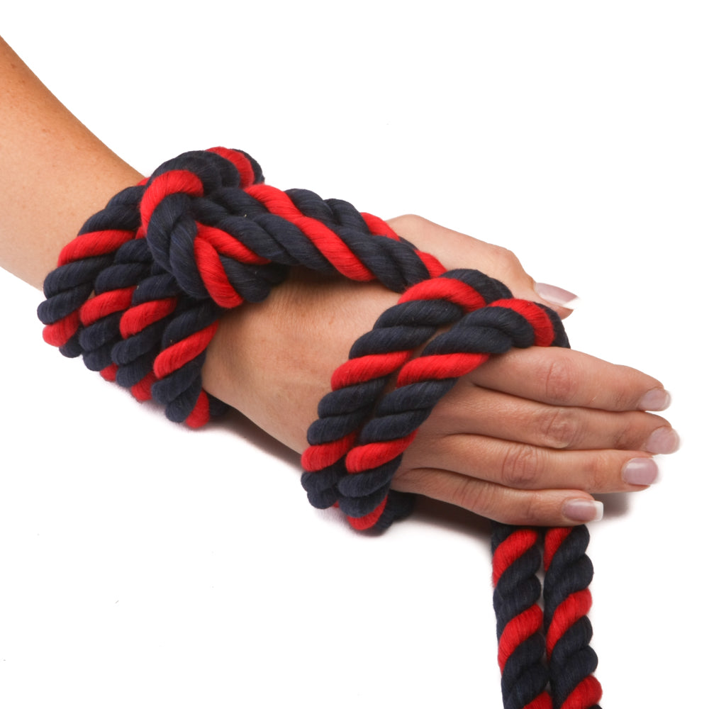 Red & Black Cotton Rope | Thin Red Line - Twisted Cotton Rope – Ravenox