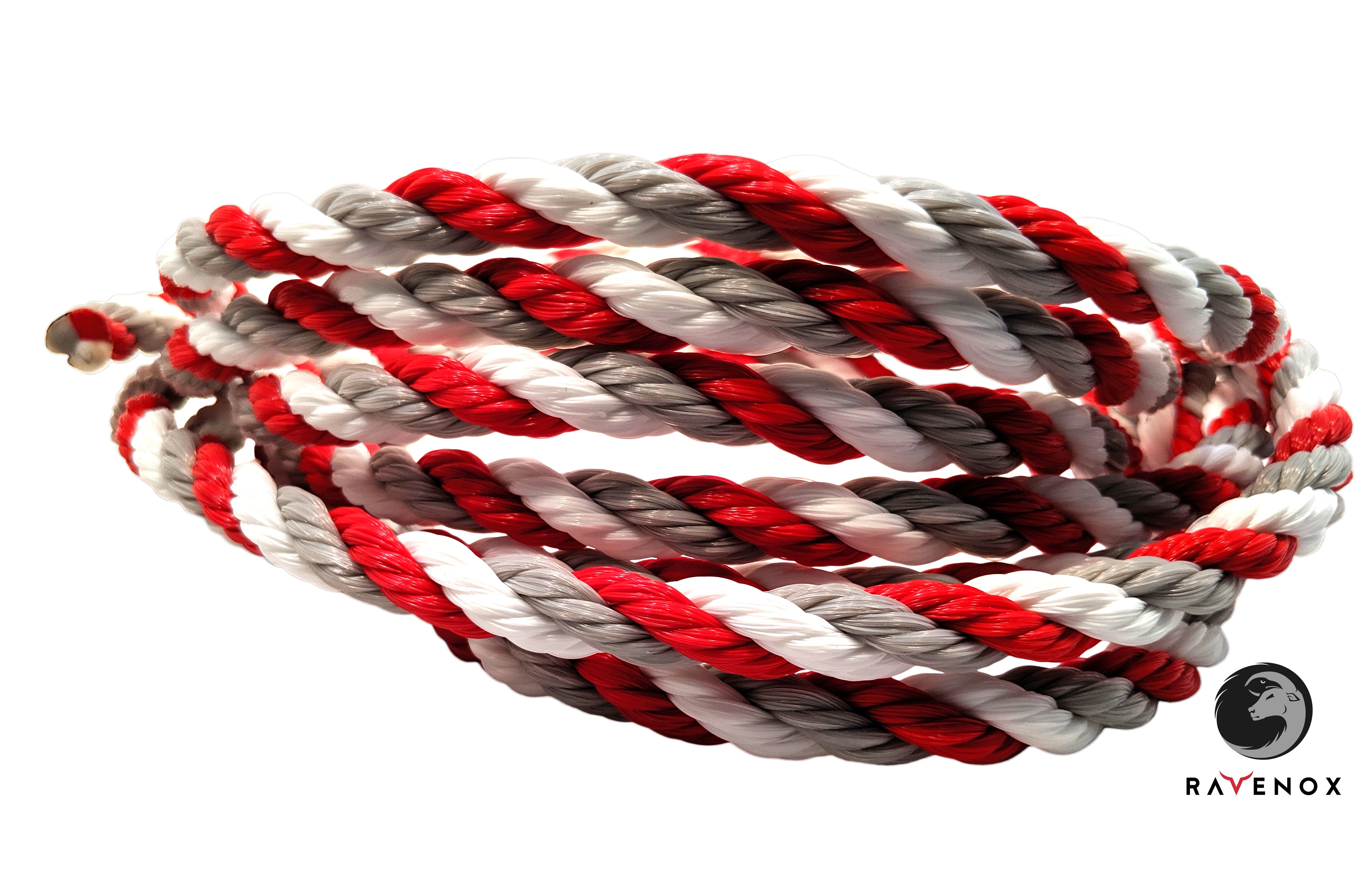 Red, White & Grey Rope | Colorful Twisted Polypropylene Cordage – Ravenox