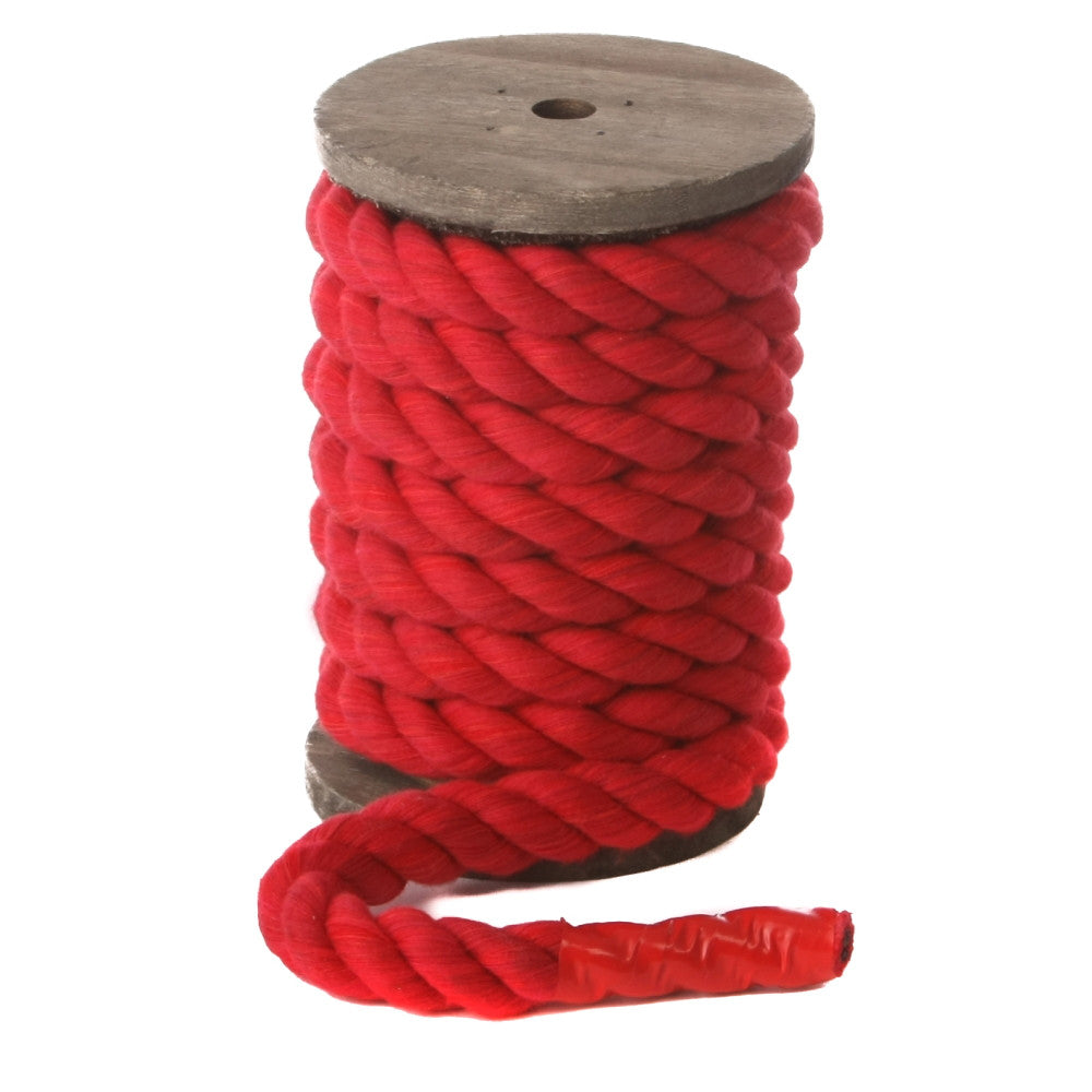 Ravenox Red Twisted Cotton Rope | Soft Cords for Arts & Crafts